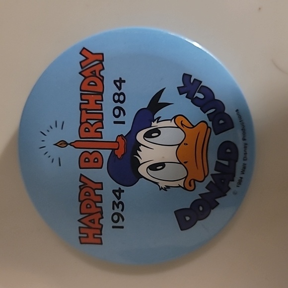 Disney | Other | Vintage Disneyland Happy Birthday 9341984 Donald Duck ...